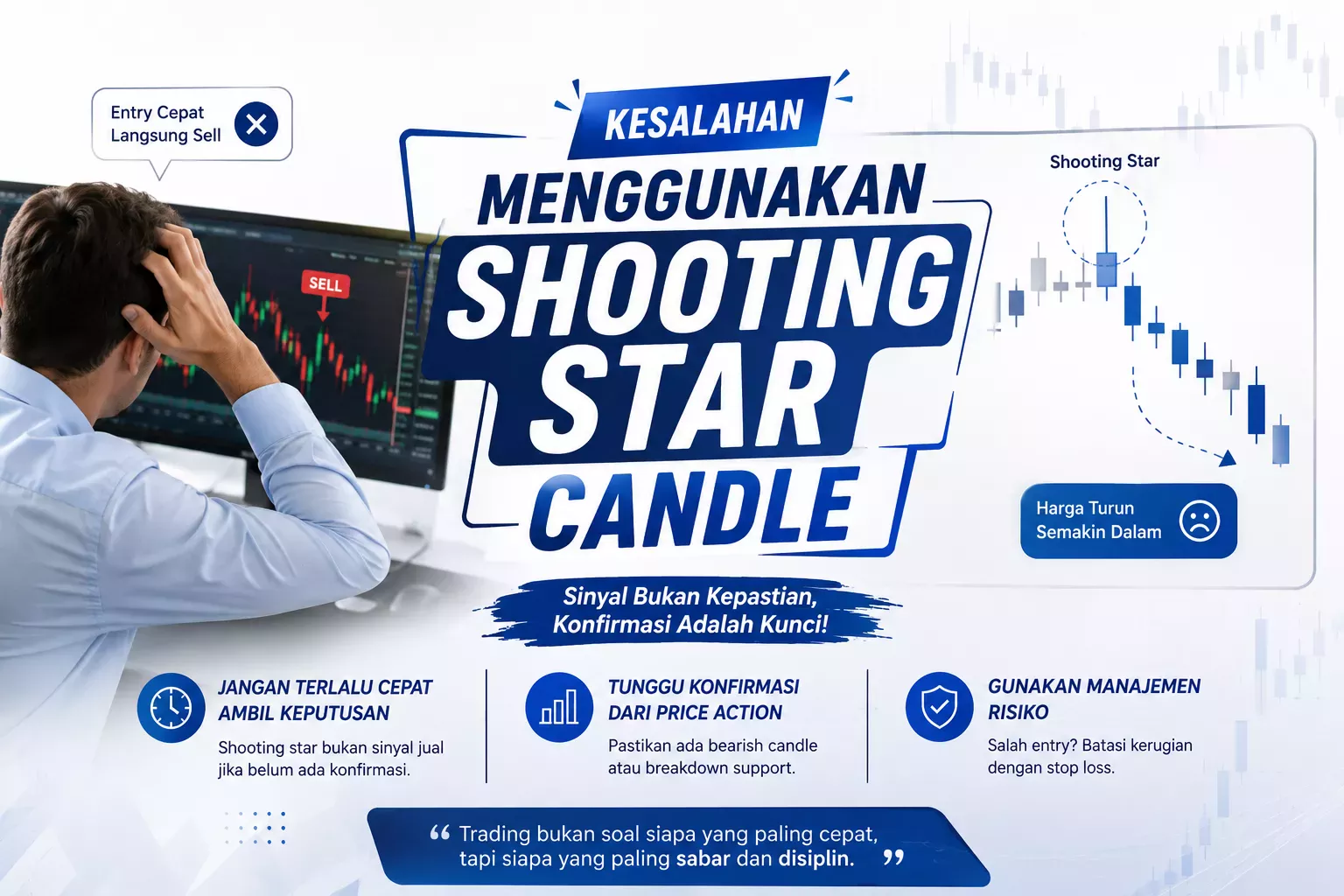 Shooting Star Candle Muncul di Chart? Ini Arti, Cara Baca, dan Strateginya!